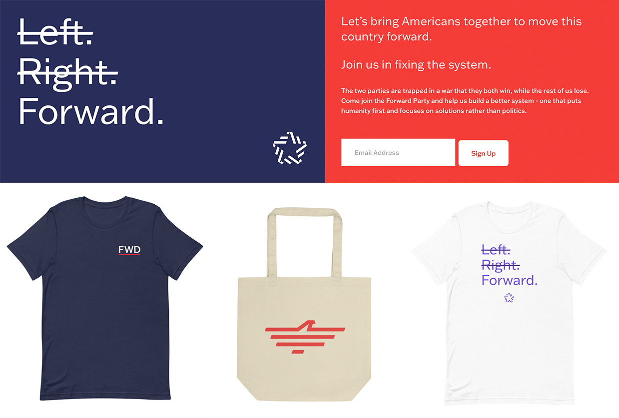 Here's how Andrew Yang branded his Forward Party