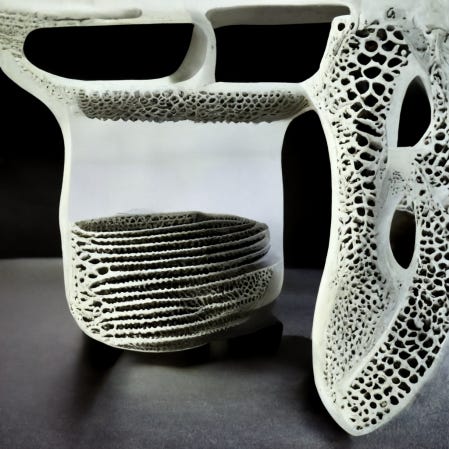 AI Produced Design for Additive Manufacturing