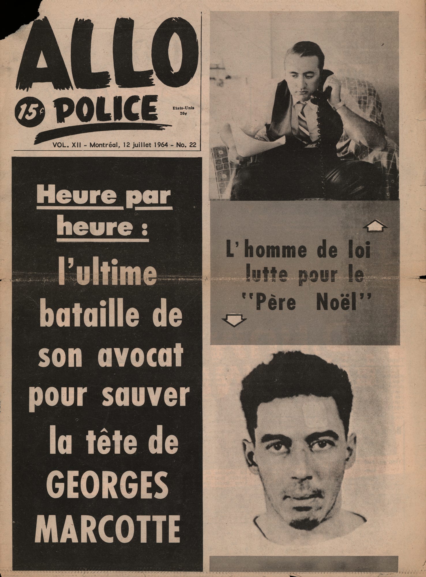 L'ultime bataille de son avocat pour sauver la tête de Georges Marcotte ...