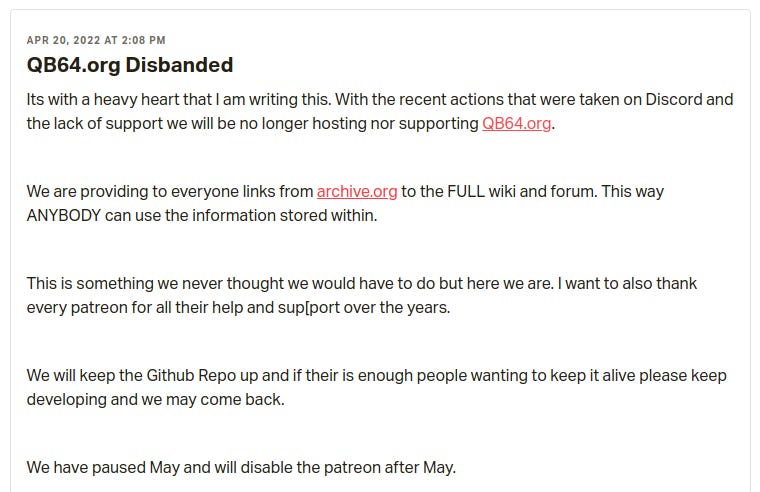 The wild events that nearly took down the QB64 project (but, thankfully ...