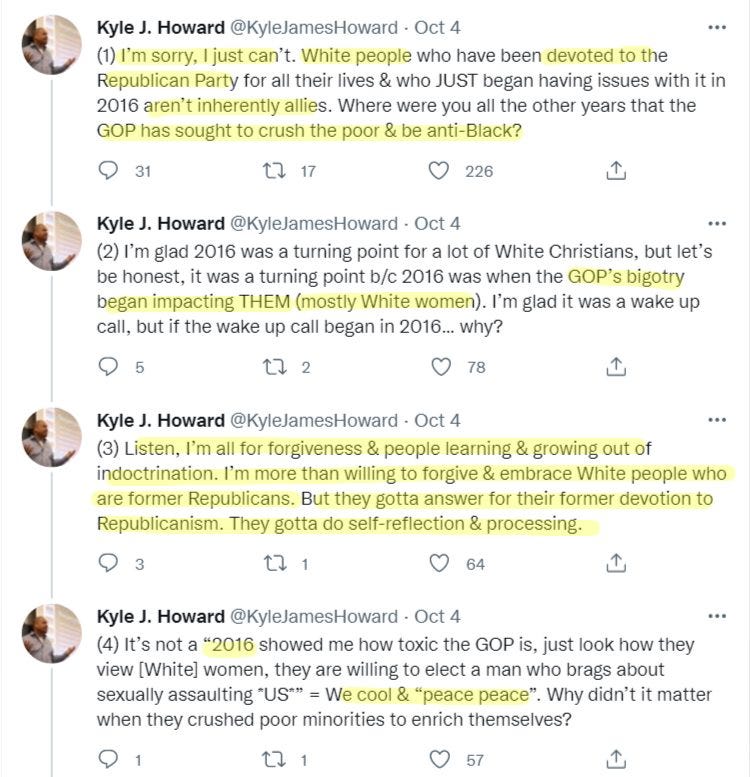 Kyle J. Howard Calls Republicans ‘White Supremacist’ Cultists- Who He ...