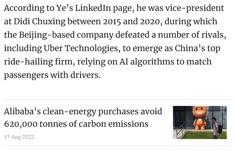 Alibaba hires two Chinese AI scientists to lead smart city, mixed ...