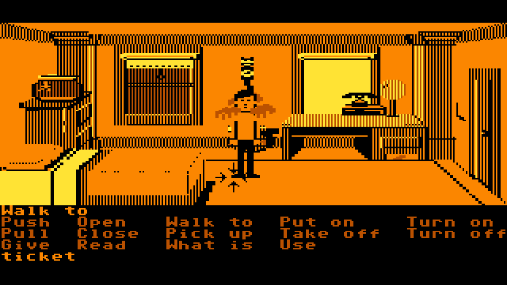 The beauty of computer games on Amber screens