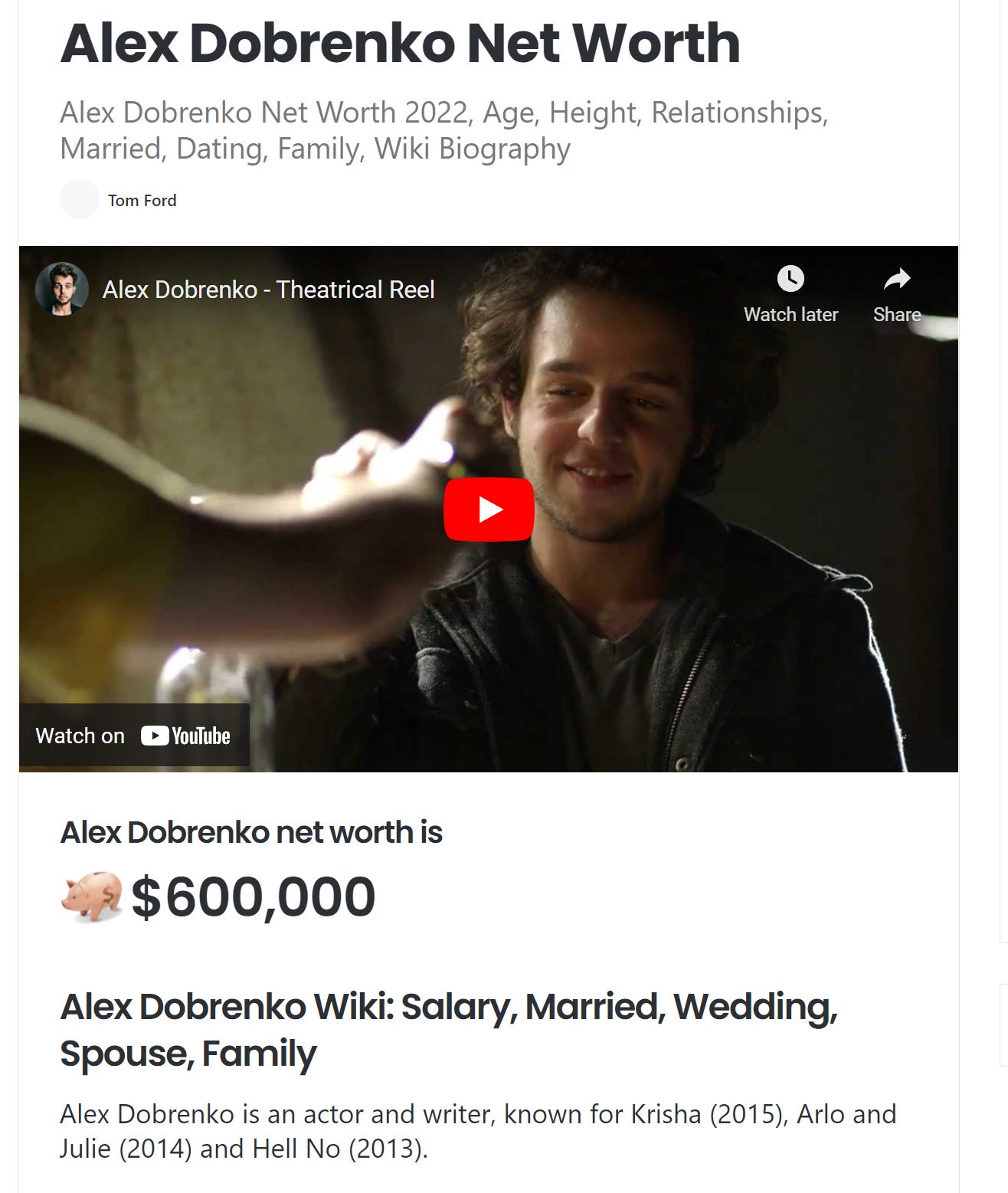 Who is Alex Dobrenko really? - by Alex Dobrenko`