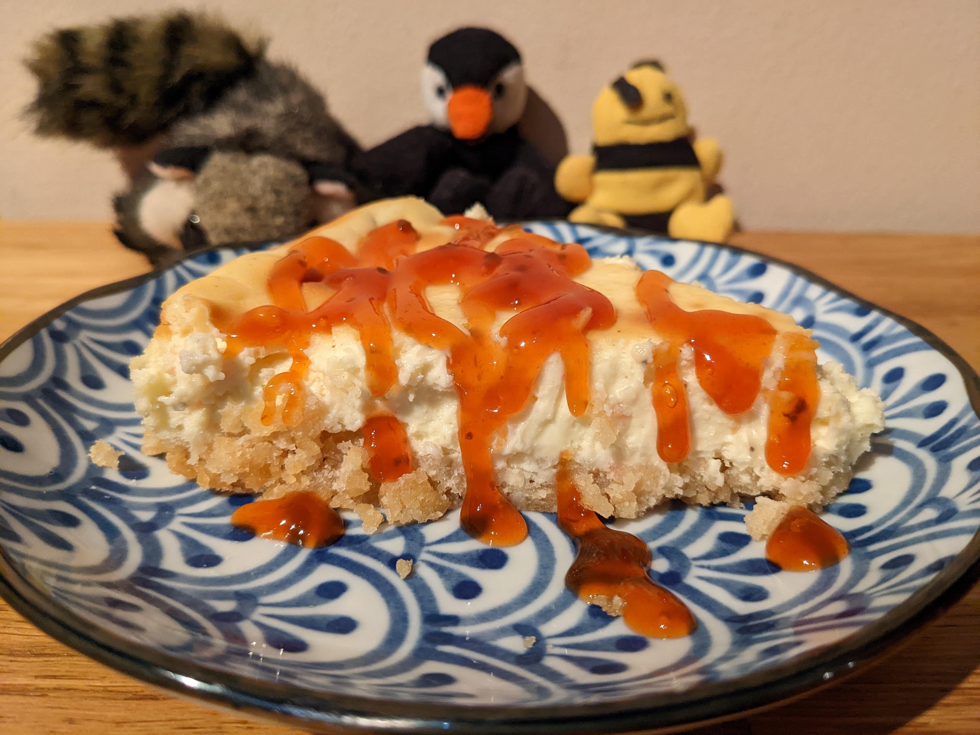 Crab rangoon cheesecake - by Dennis Lee - Food is Stupid