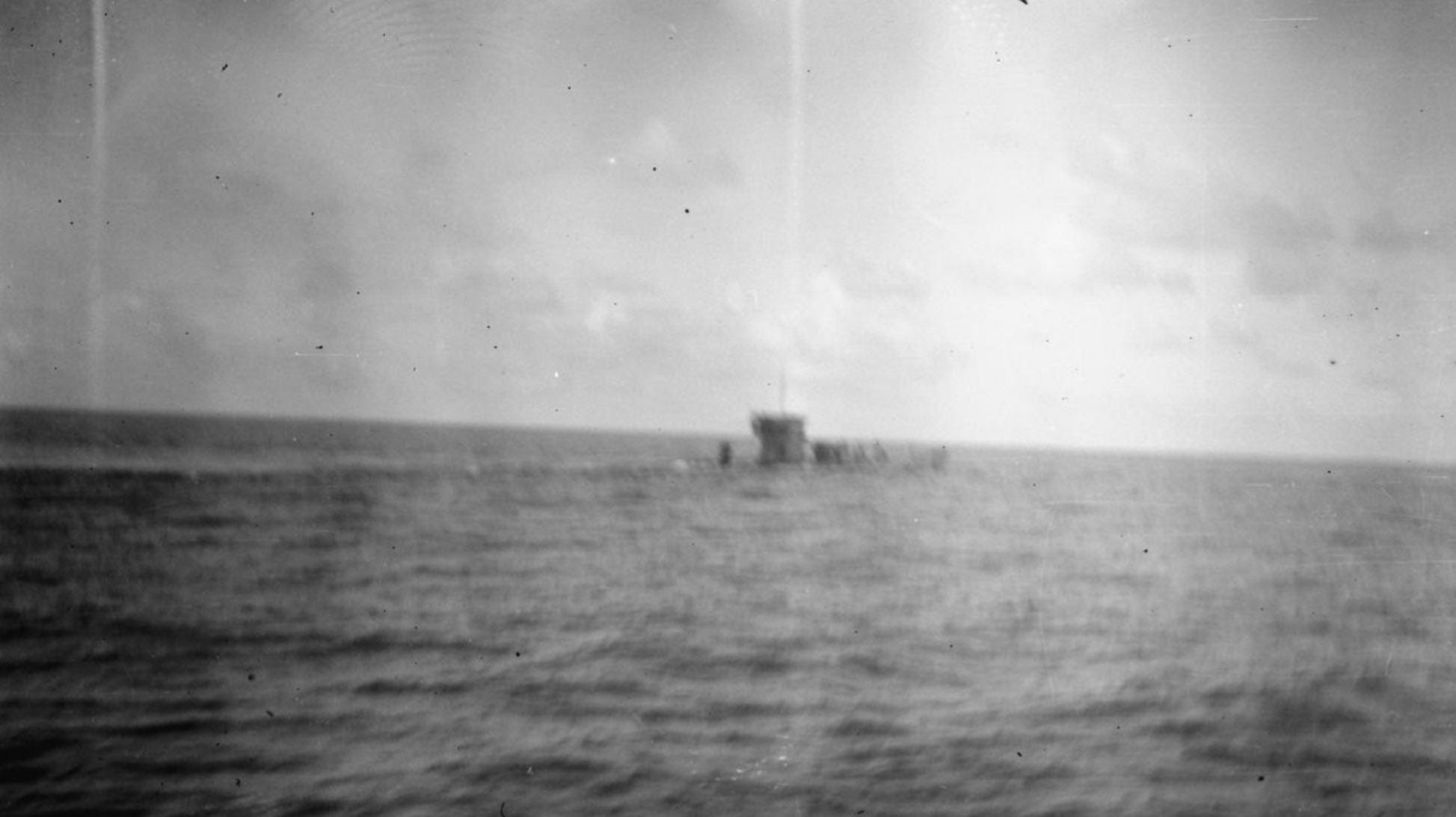 U-boat gun battle with Trawler - by Martin Cherrett