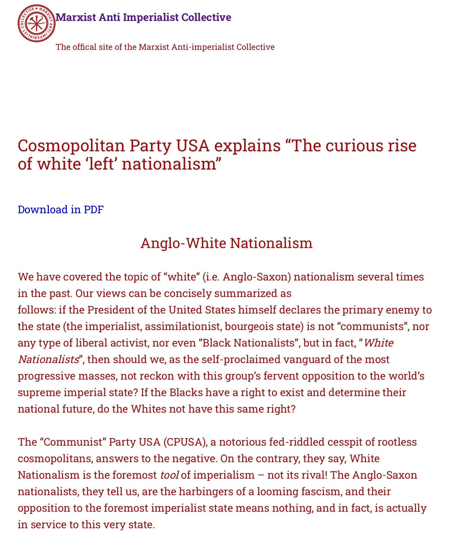 The Crypto-Fascist Group That’s Infiltrating the Online Communist ...
