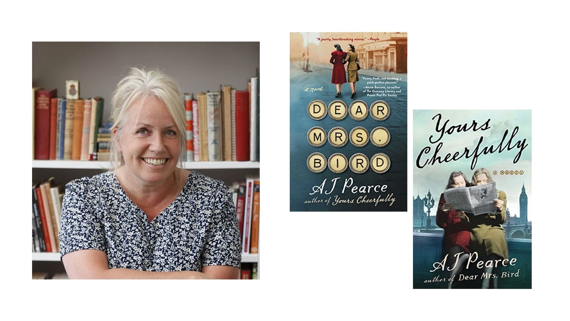 An Author and Her Books, AJ Pearce - by Gayla Gray