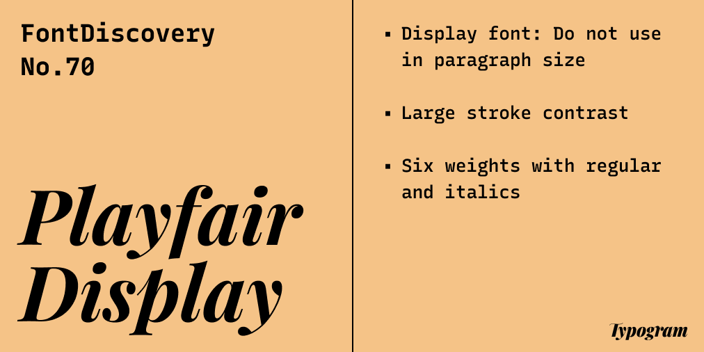 Reviewing Playfair Display: an Elegant Serif Font Perfect for Fashion ...