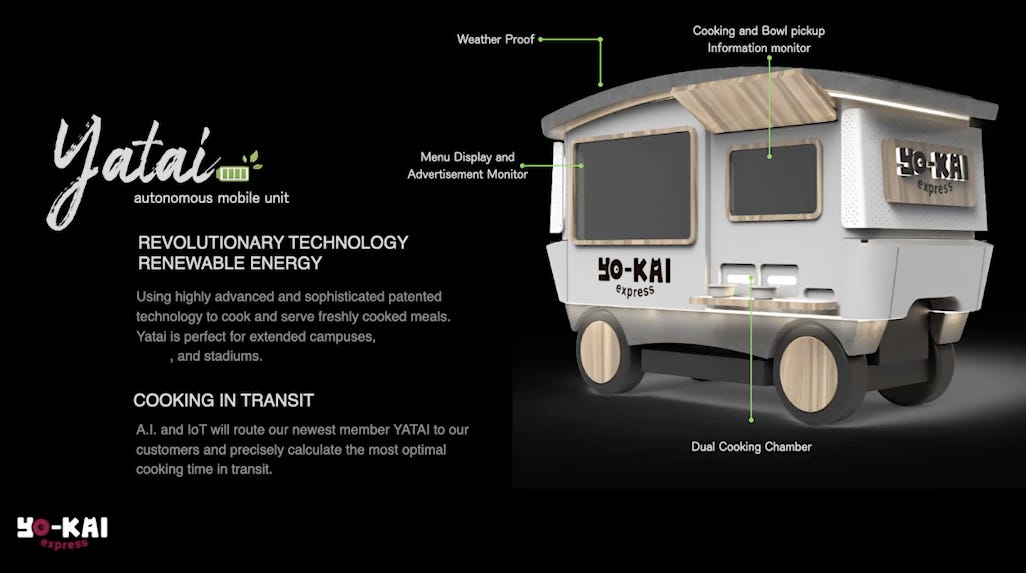 Yo-Kai Express' First Autonomous Mobile Ramen Vending Machine Expected to Arrive in November