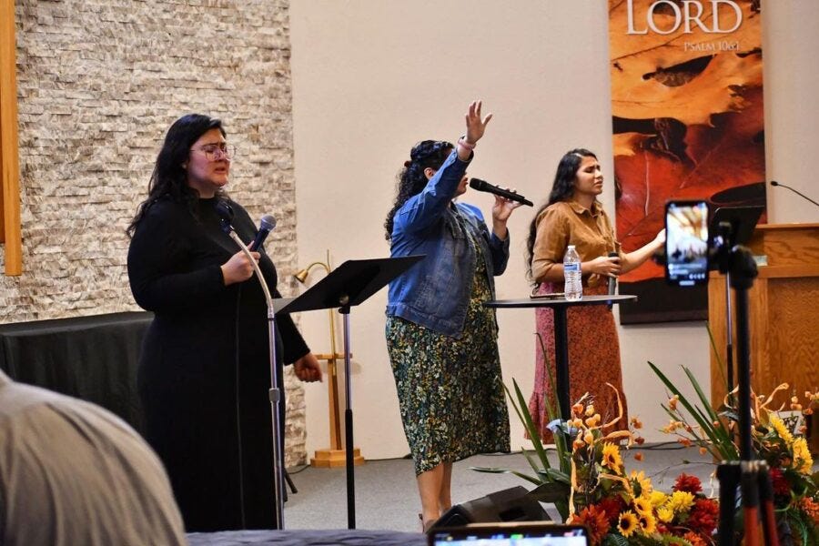 A Gallery Of The Faithful Gathering For Church. Album 14