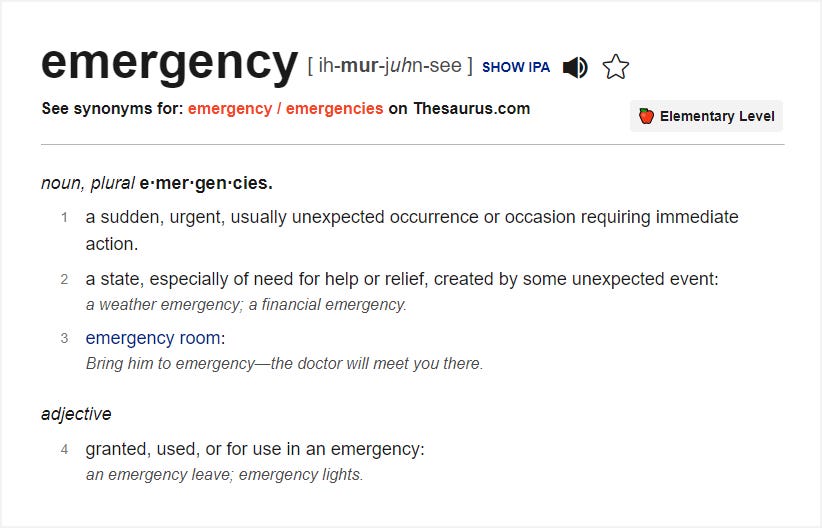 There is No Emergency - by Abhijit Bakshi - No Line