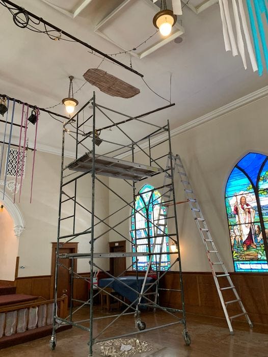 Church Ceiling Collapse - by Mark Gorman - The Street Seen