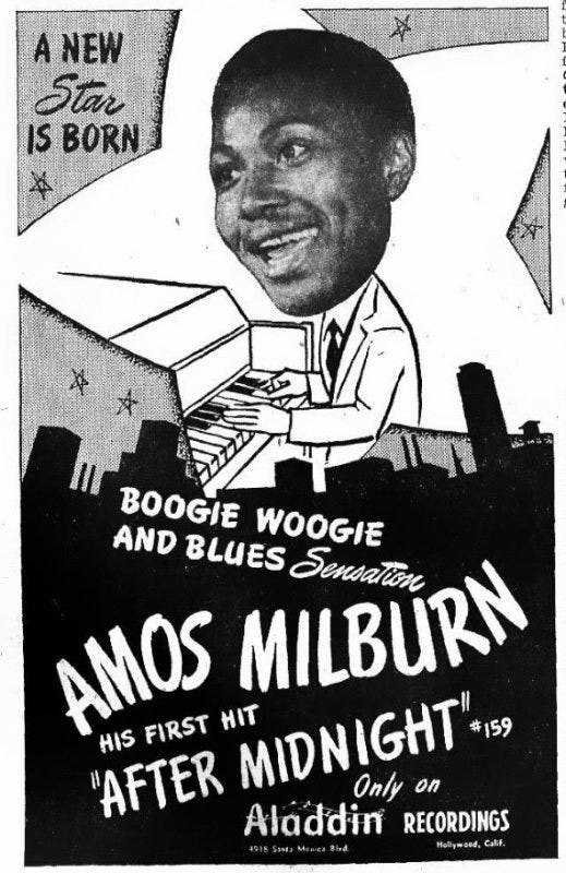 IVORY GHOSTS: Charles Brown and Amos Milburn