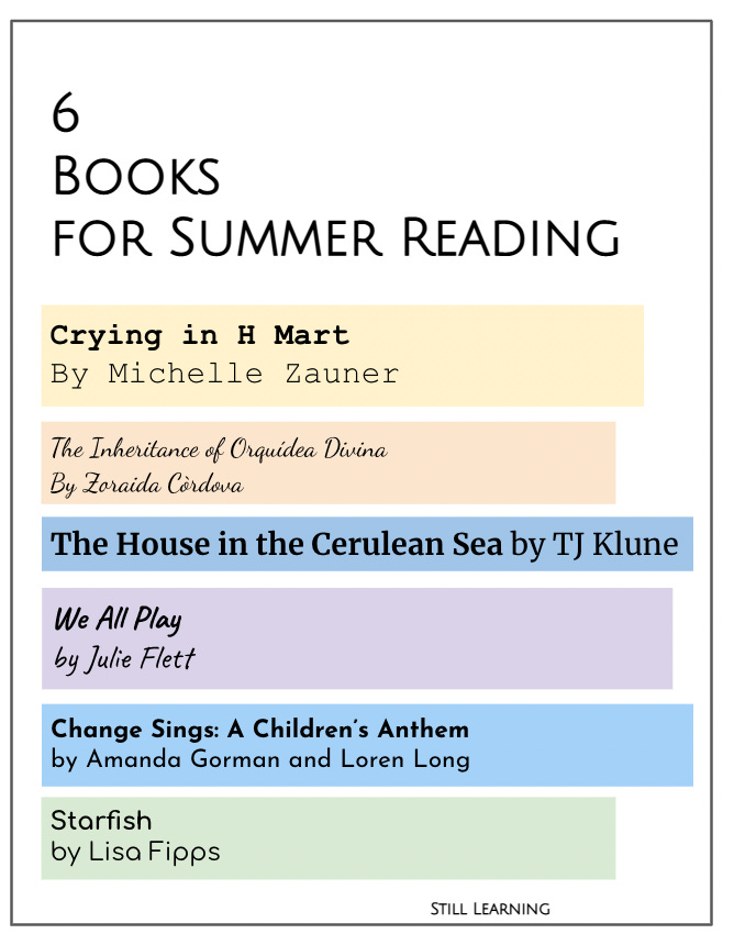 Six Books for Summer Reading