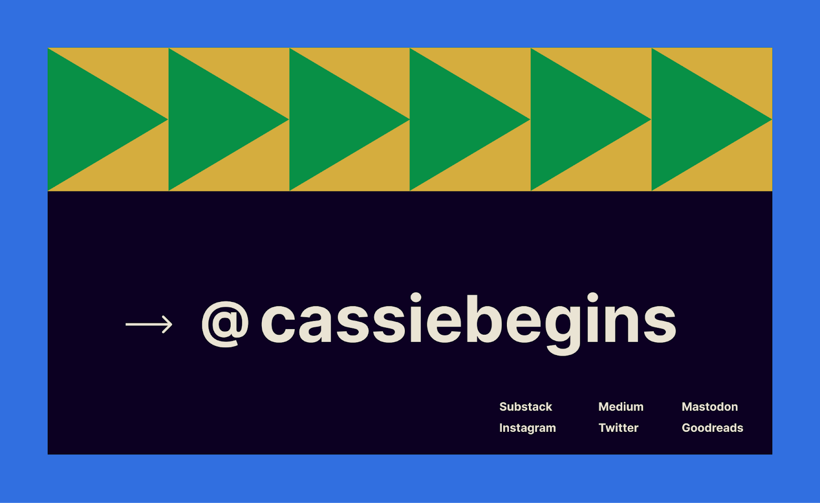 Cassie Begins - by Cassie McDaniel - On, on