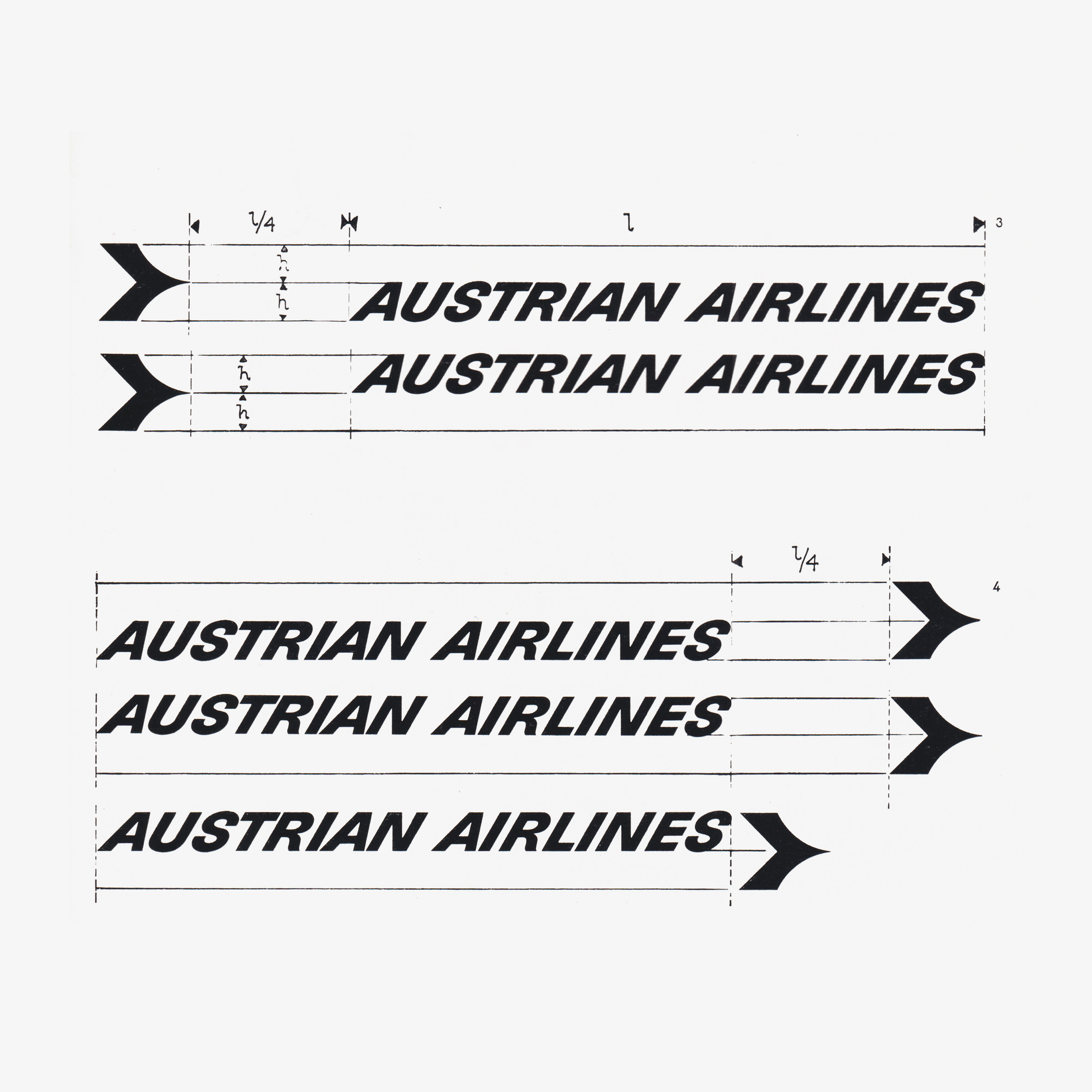 Austrian Airlines Logo Design History