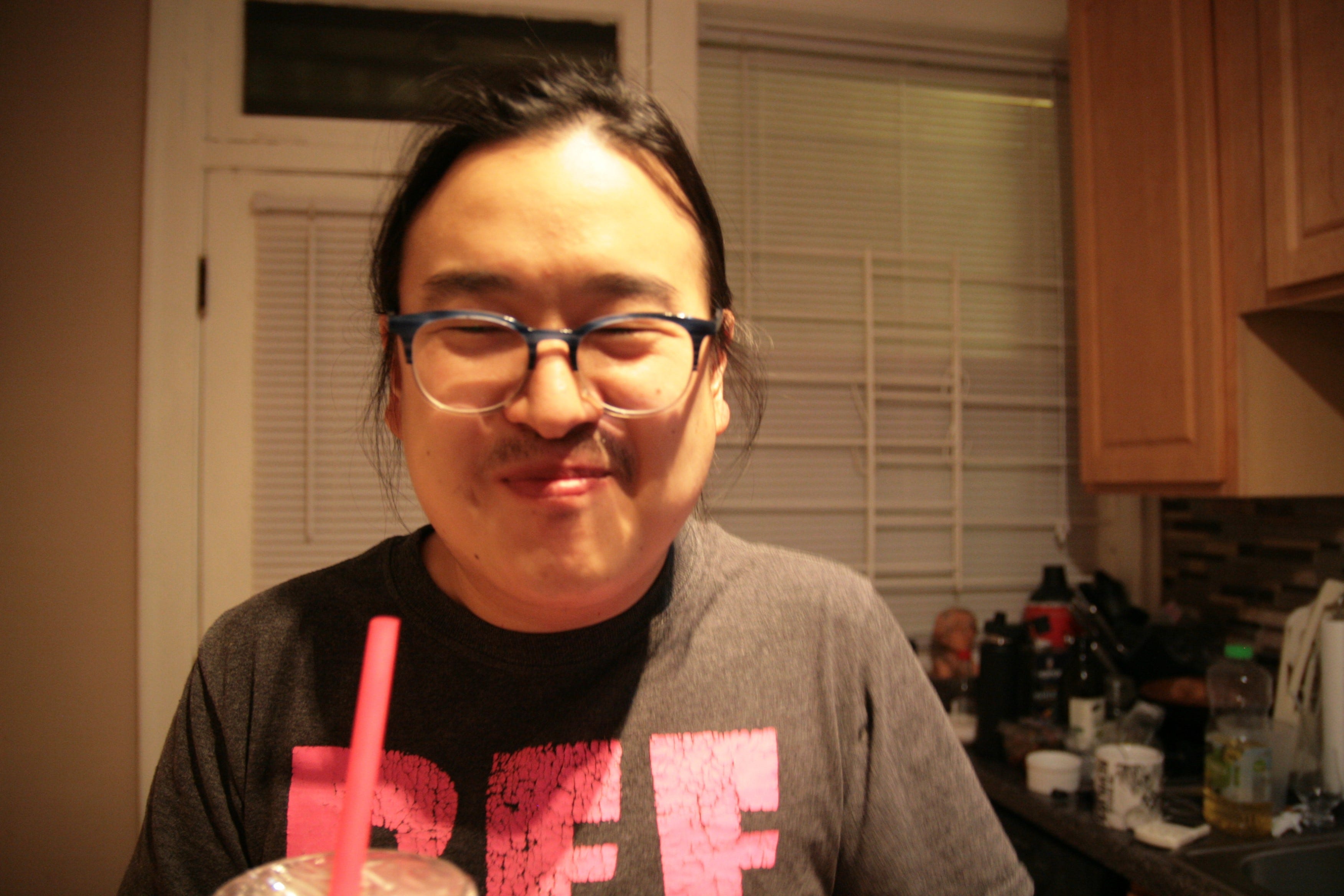 Salmon roe boba tea - by Dennis Lee - Food is Stupid