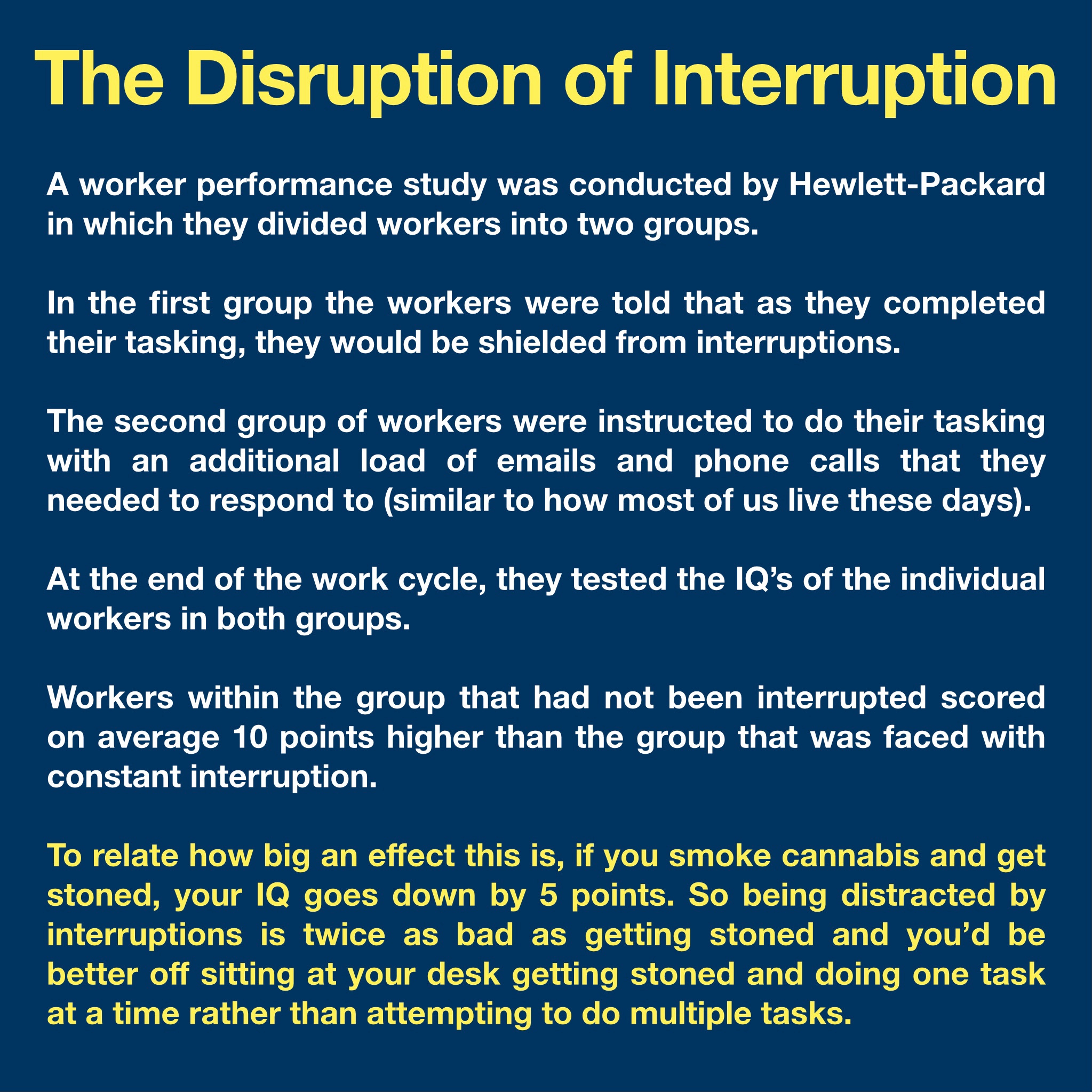 The Disruption of Interruption - by Science Guided By Faith