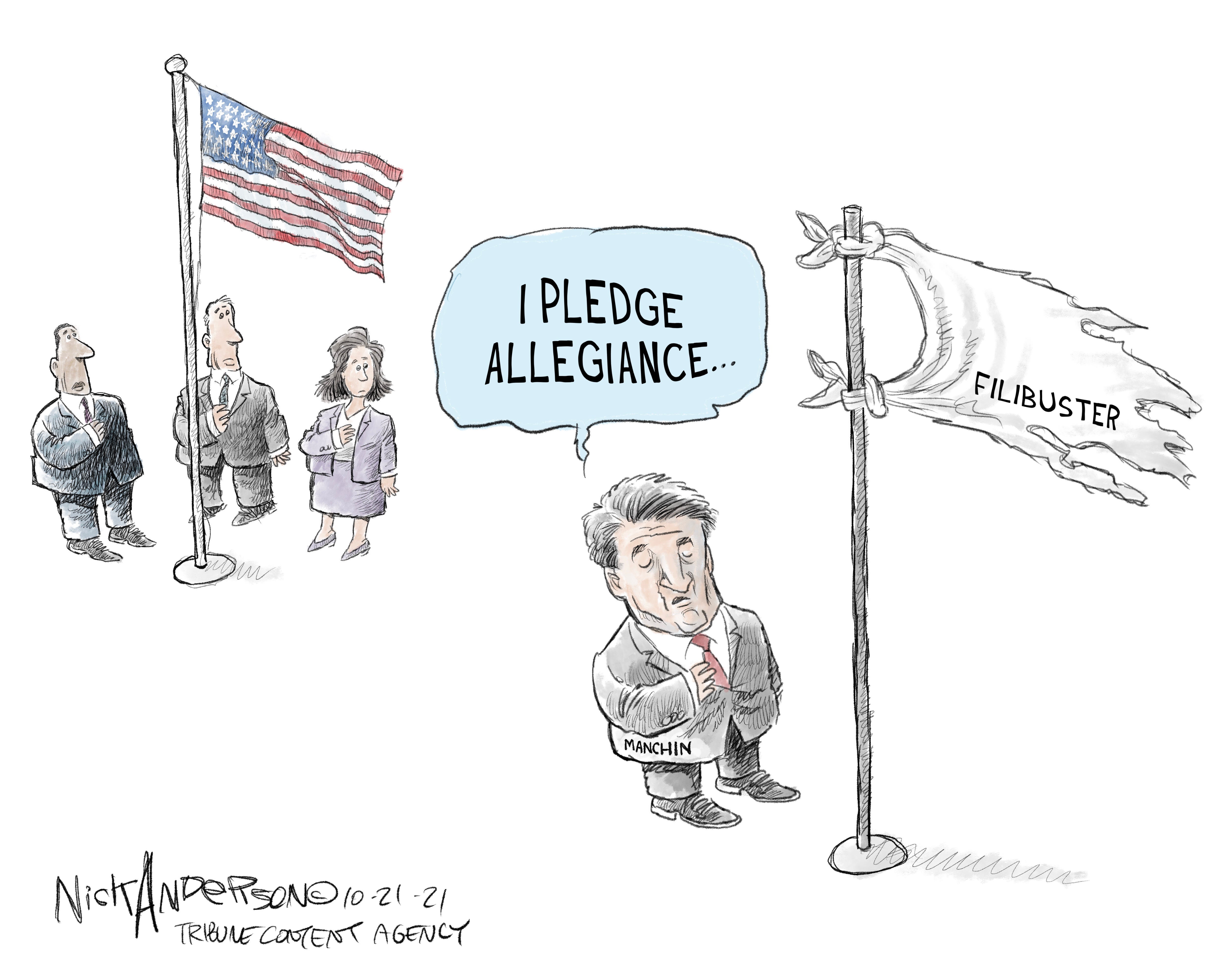 The Pledge - by Nick Anderson - Pen Strokes