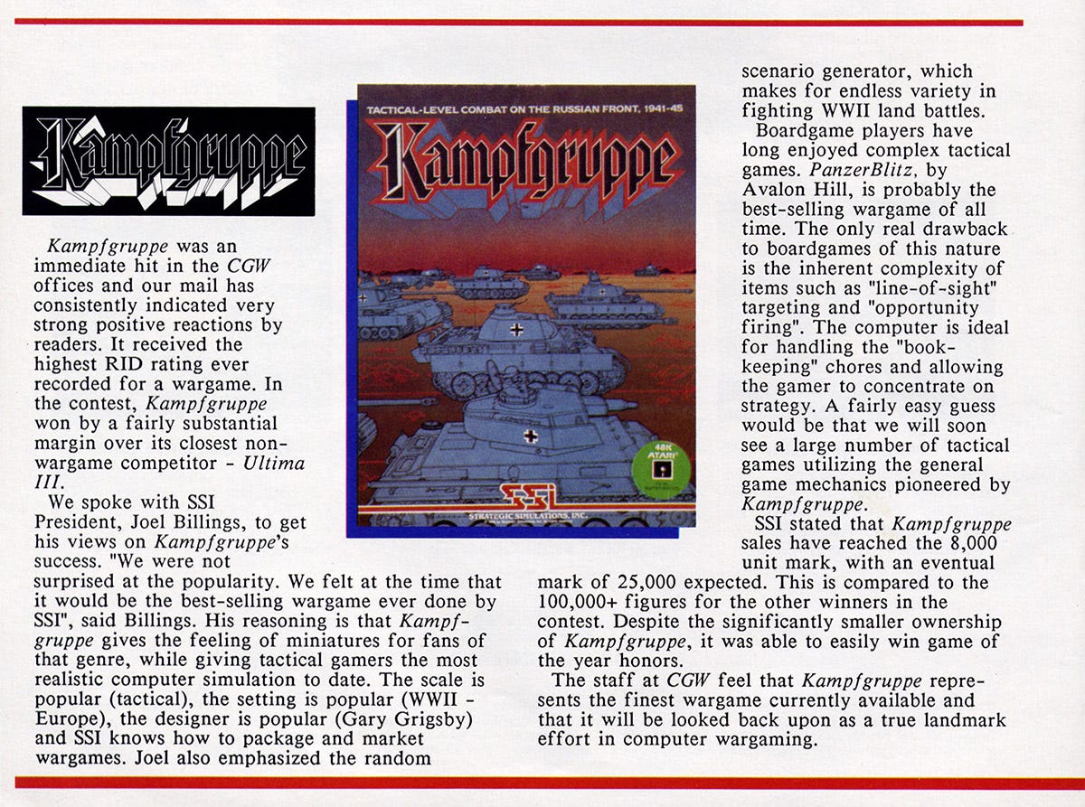 Noviembre 1985: Computer Gaming World #24 - by Fichinescu