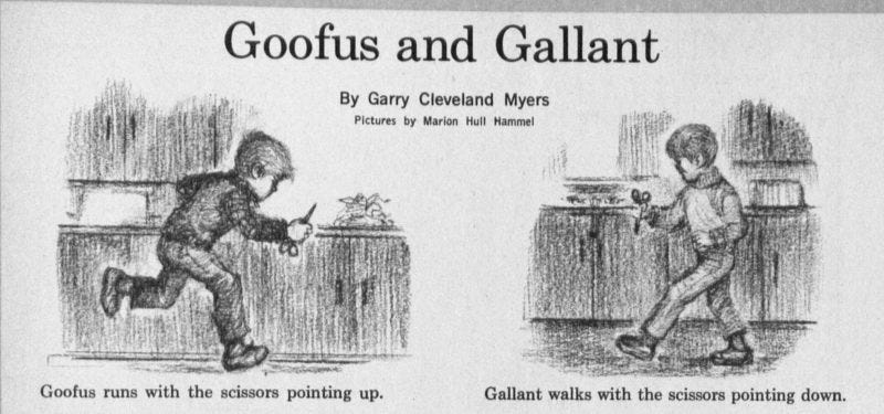 Highlights For Queers Presents: Goofus and Gallant In Good T4T / Bad T4T