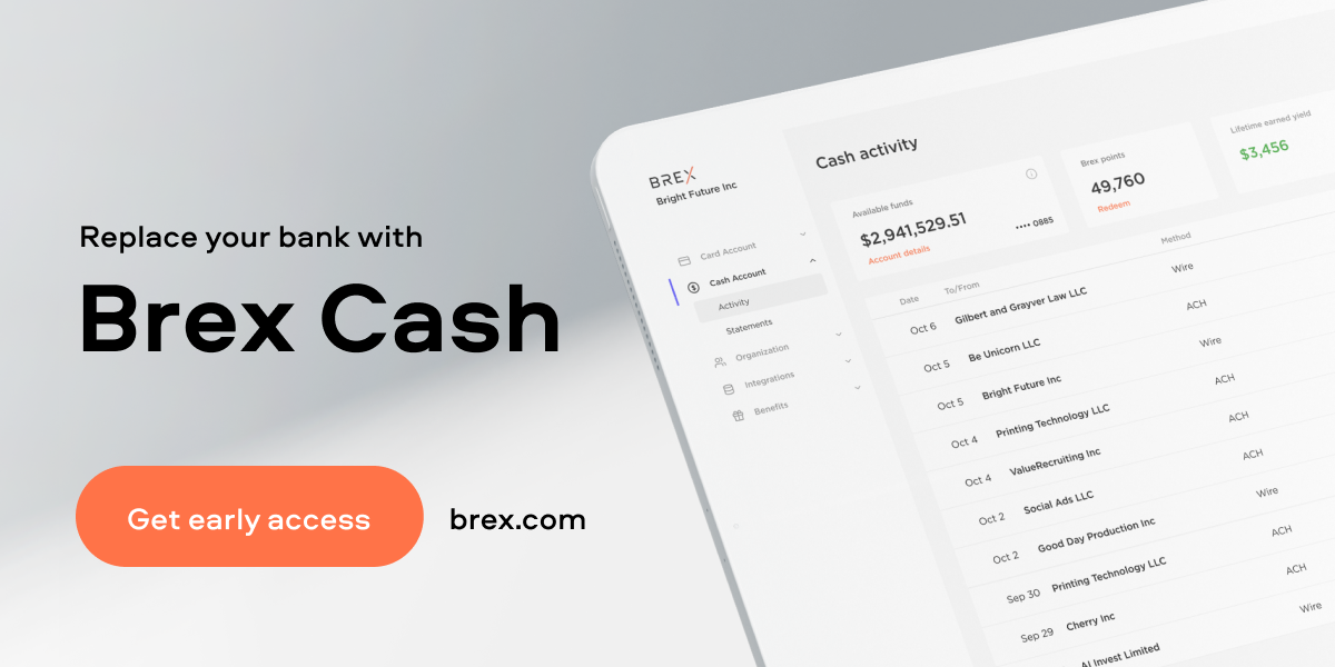 Brex - the startup card - by Matty Schaefer