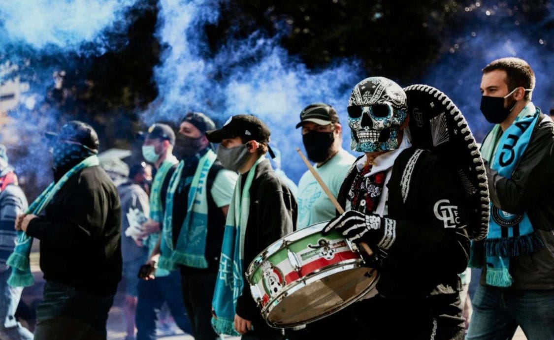 Fan groups bring smoke and singing to MLS soccer scene