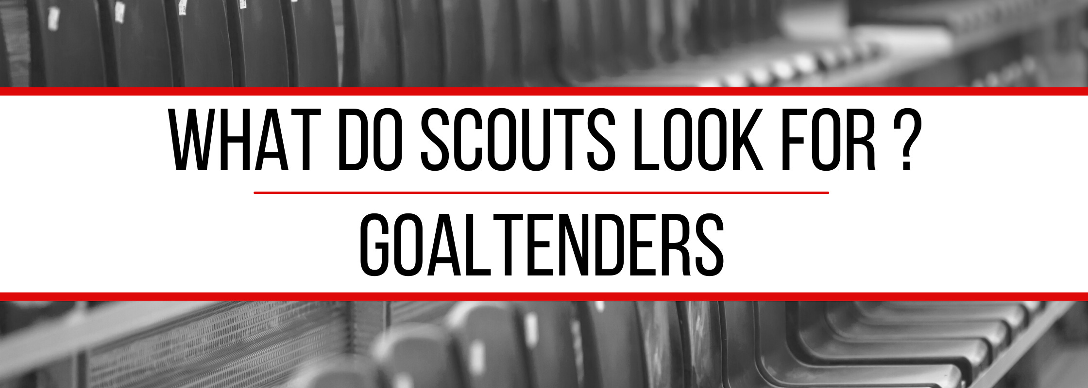 FROM THE SCOUTS - GOALTENDERS - TSA Scouting Journal