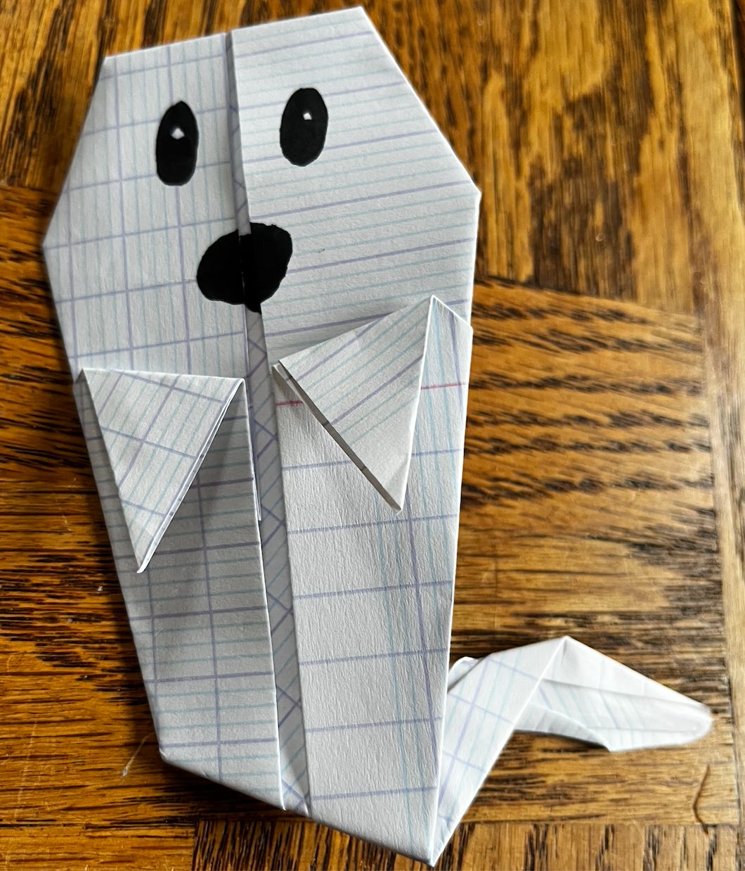Aujourd'hui on réalise un fantôme en origami