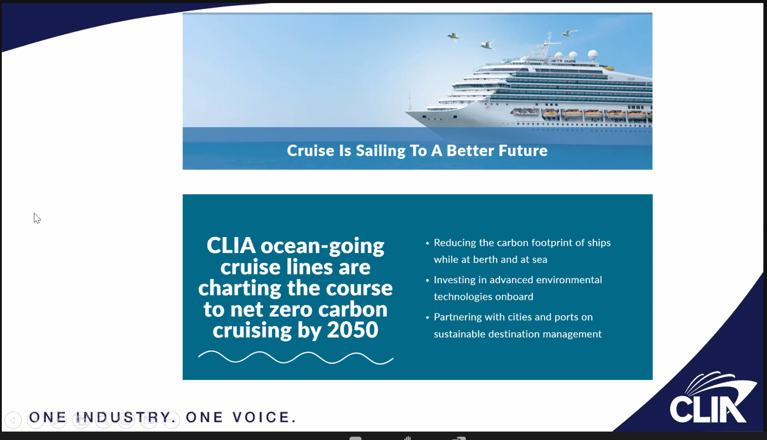 CLIA Representative Speaks Of Cruise Lines Greener Futures