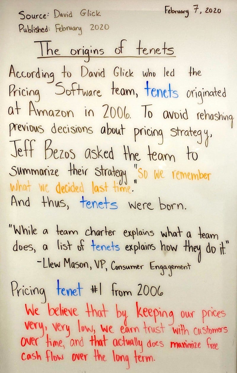 The Origins of Tenets - by Danny Sheridan