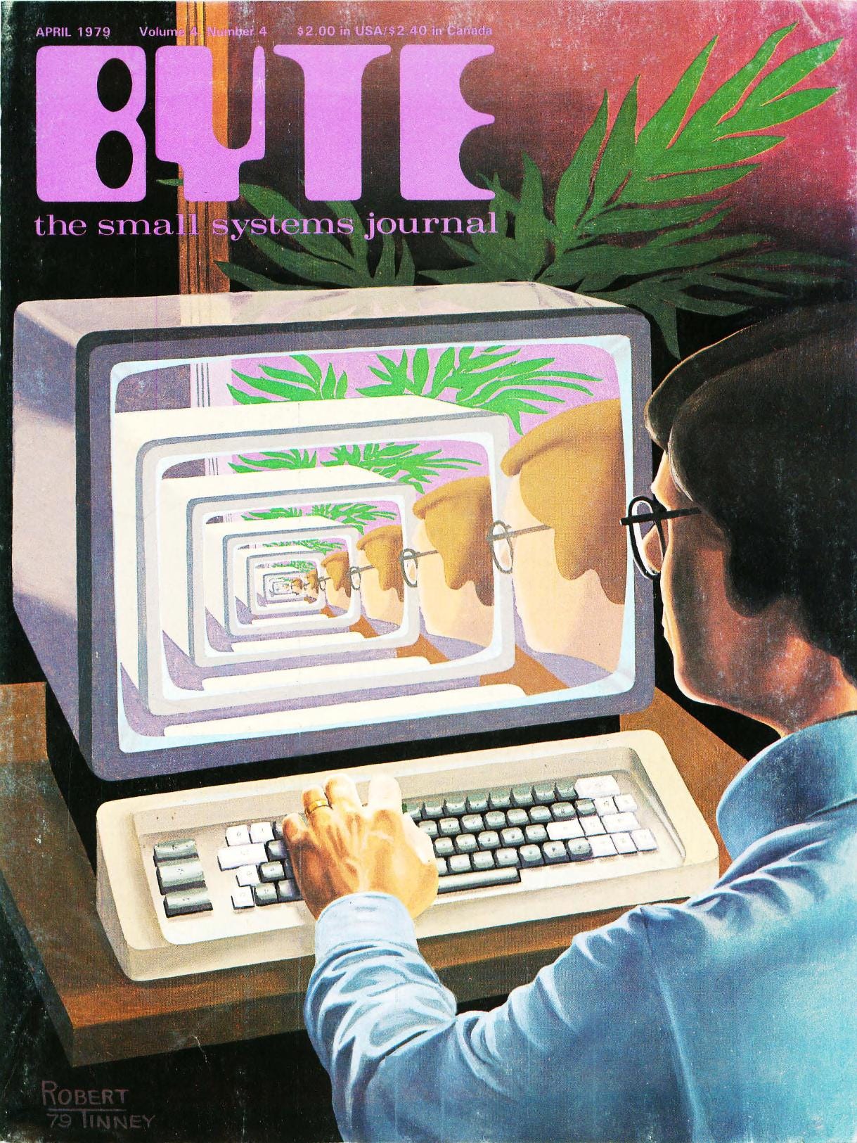 MORE truly epic BYTE magazine covers by Robert Tinney