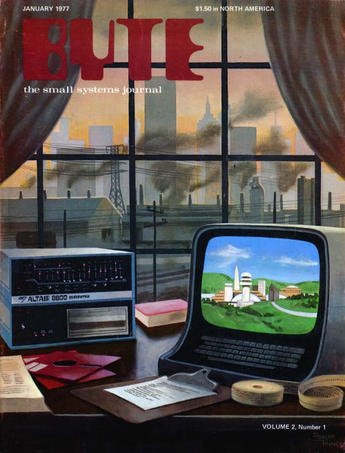 The truly epic BYTE magazine covers by Robert Tinney