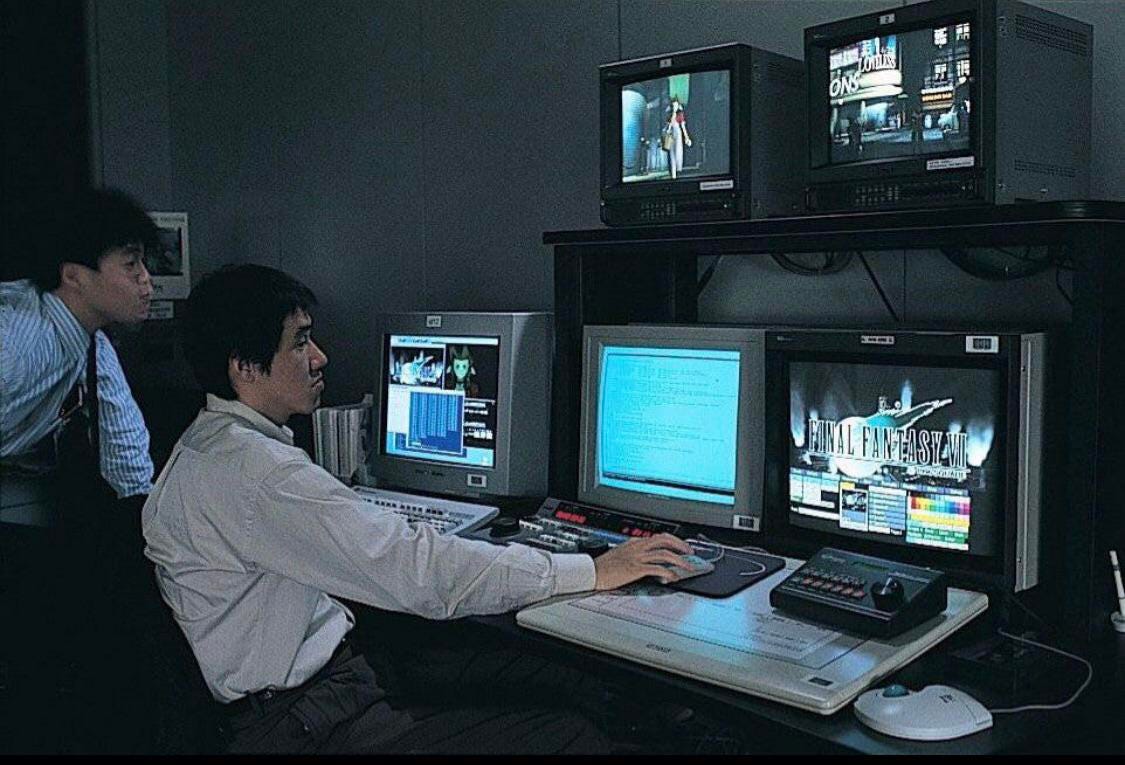 The computers used to do 3D animation for Final Fantasy VII... in 1996.