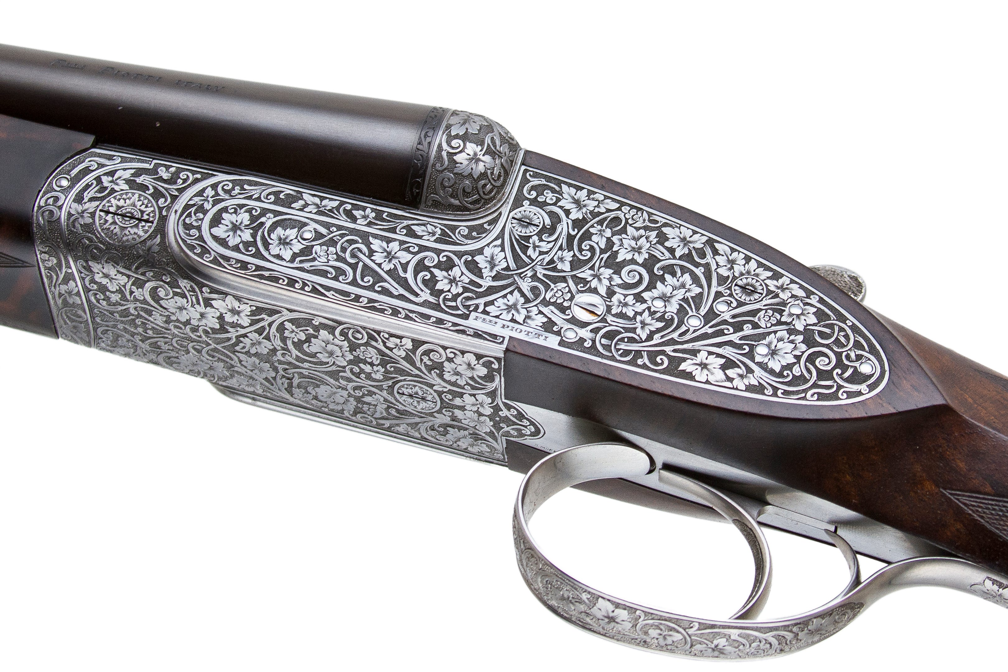 The Piotti-Lunik SXS, 20 Gauge Shotgun: - Rose & Scroll