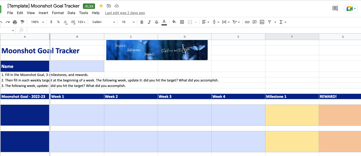 Moonshot Goal Tracker - by Div Manickam