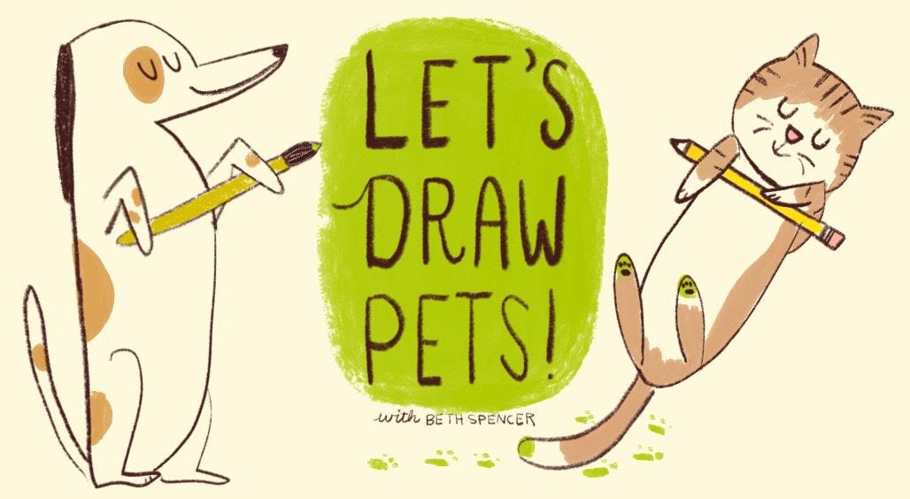 Animal Life Drawing, arty advice, and another Zoom date!