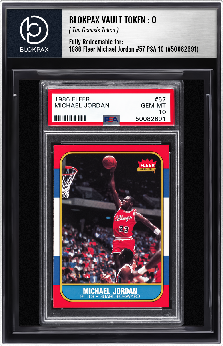 The Genesis - A PSA 10 Jordan ‘86 Fleer LOCKED on the Ethereum ...
