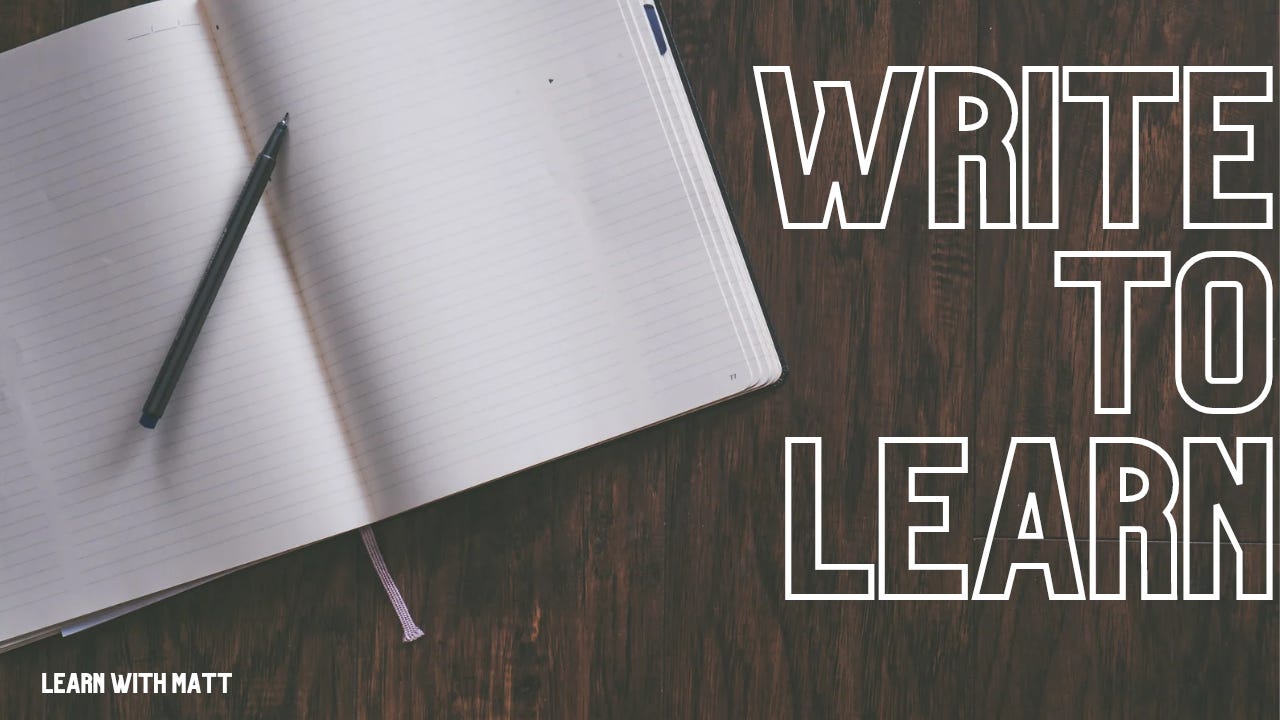 Write to Learn: Tips on How to Use Writing as a Learning Tool