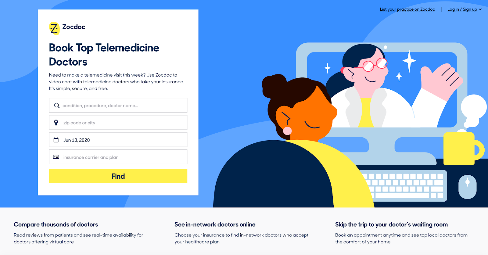Zocdoc: A Credible Teladoc Competitor? - by Ahmad Jivraj