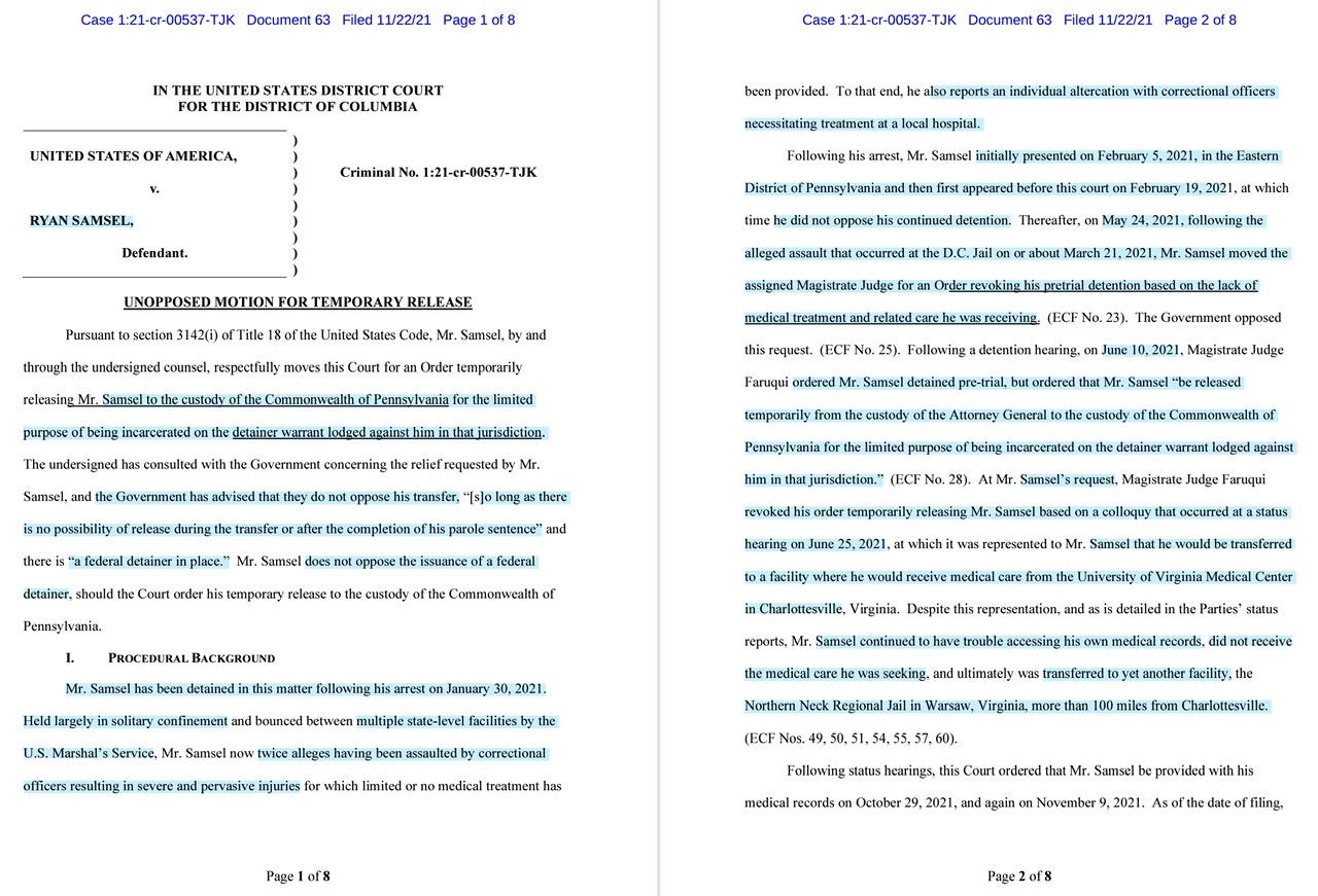 3rd superseding indictment. Ryan Samsel case update, Rhodes shall remain detained -Meggs ...