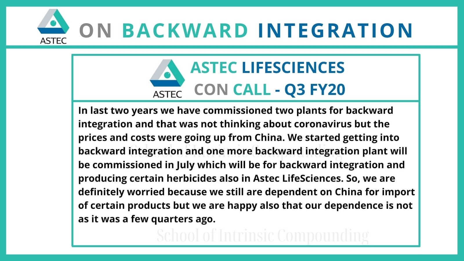 Astec Lifesciences: A better tomorrow? - by SOIC Finance