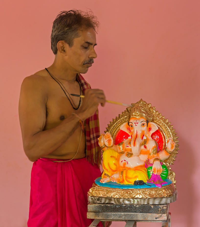 Ganeshas Taking Shape - Photo Blog by Rajan Parrikar