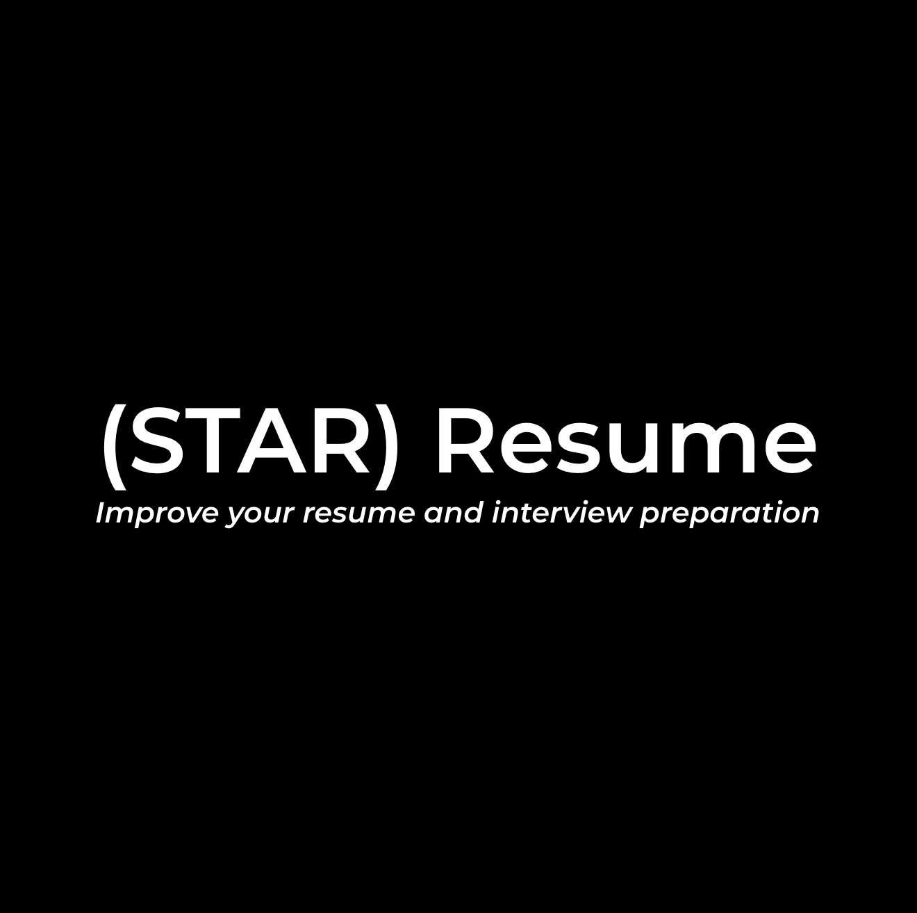 STAR Resume | Substack