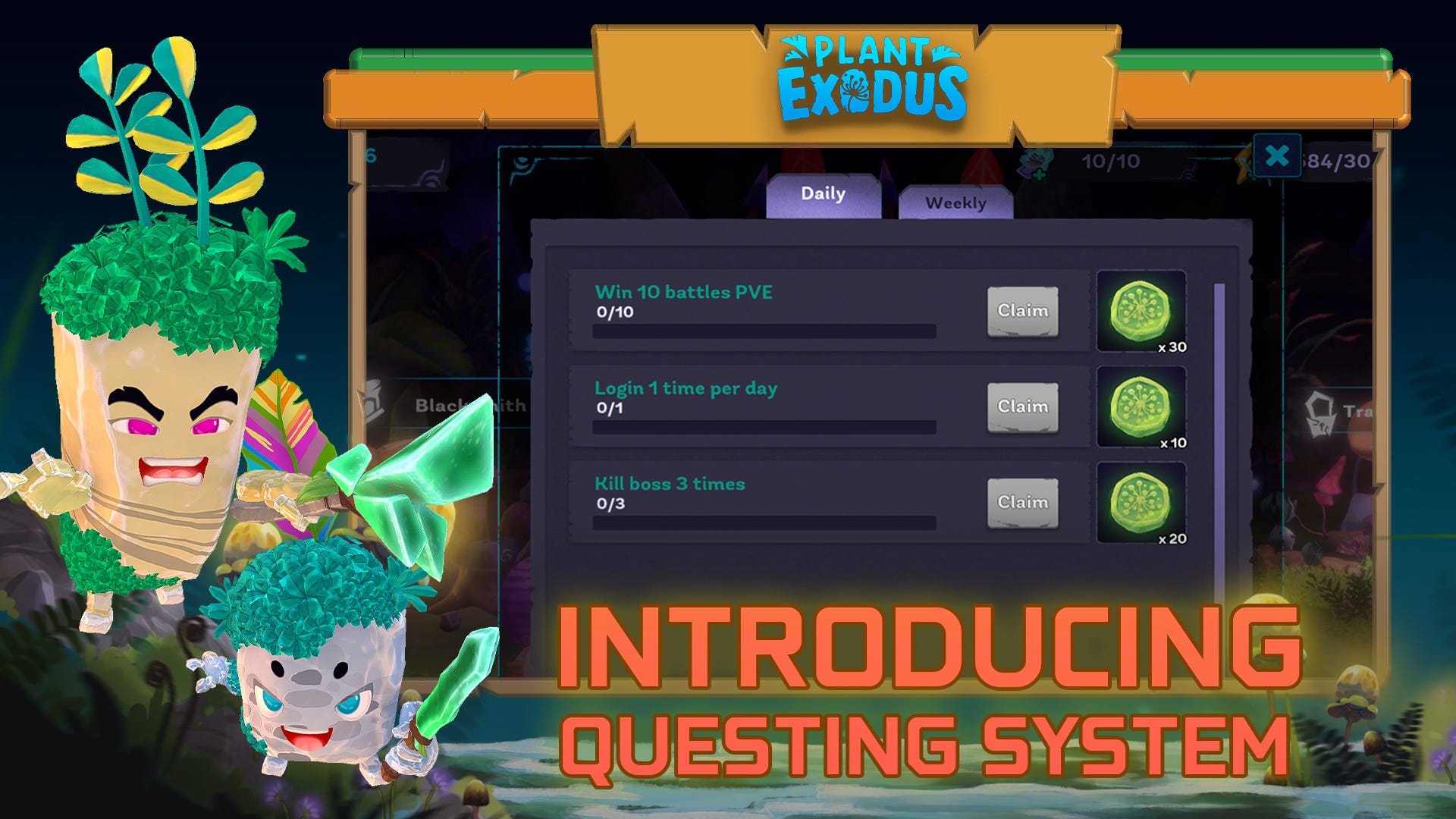 Get to know more about Plant Exodus's Quest