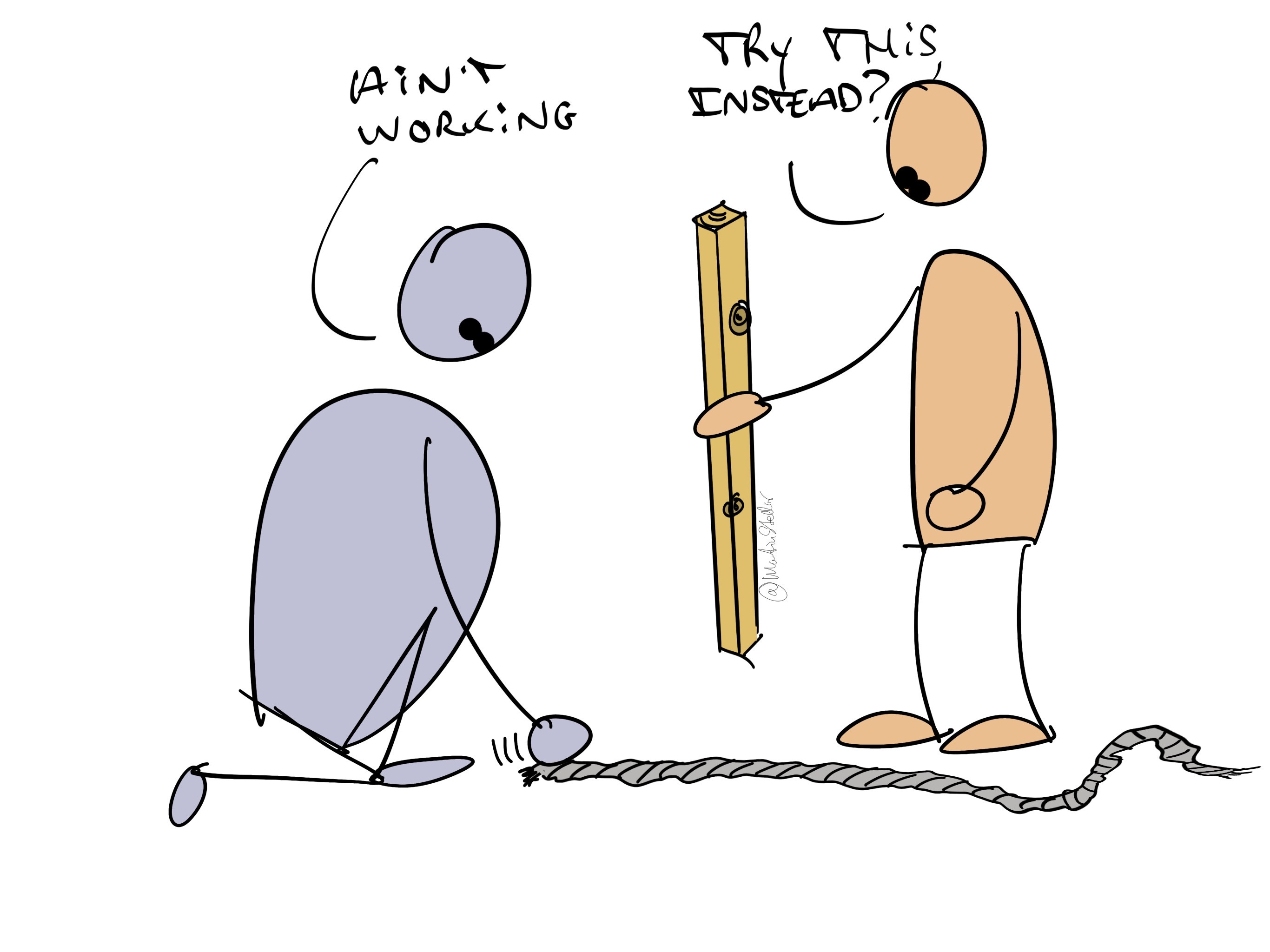 You Can't Push a Rope, but You Can Pull It