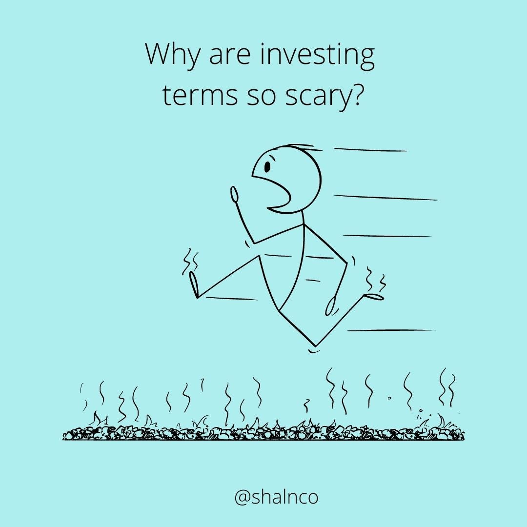 Why are investing terms so scary? - SHALnCO Newsletter