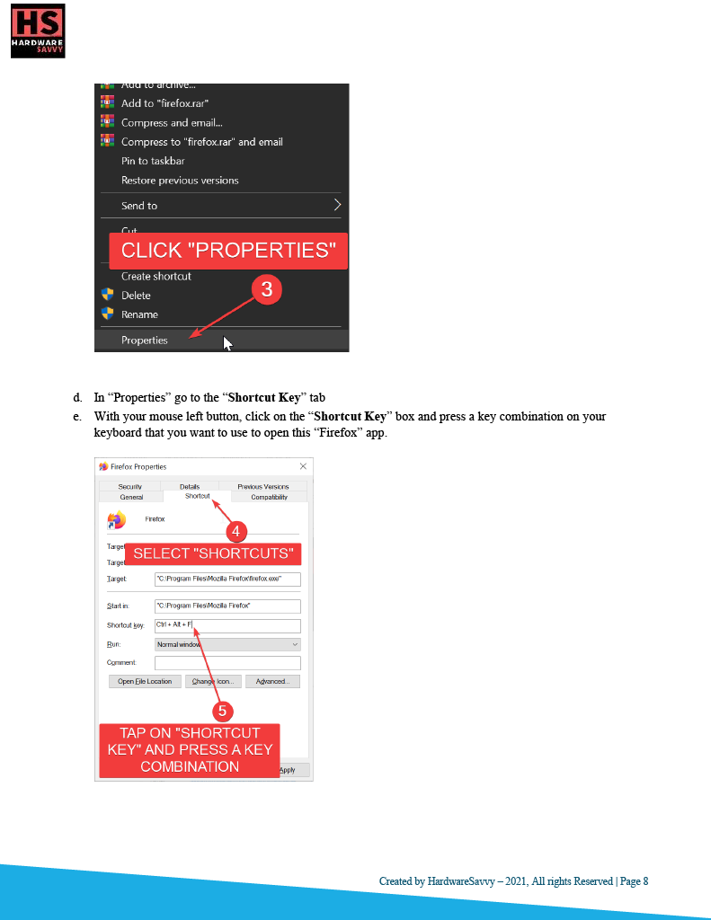 Top 300 Windows Shortcuts - by Arsen - The Savvy Fam