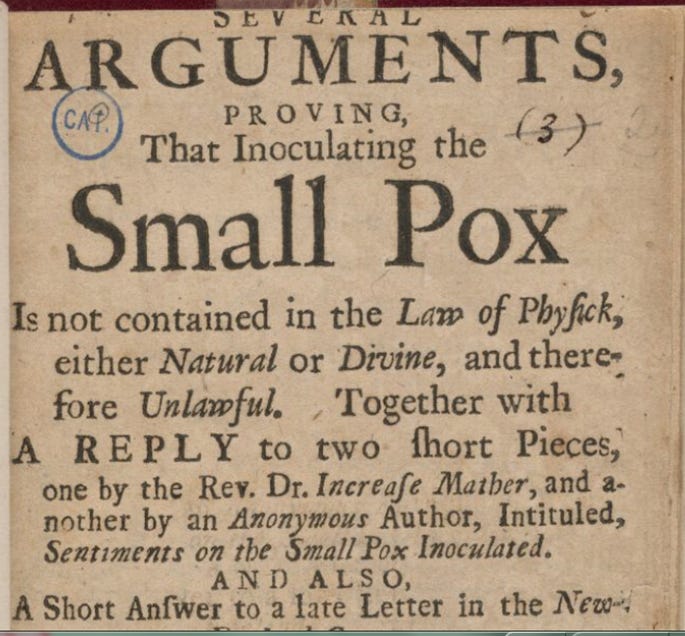 Physicians Against Variolation - by Steve Templeton, PhD.